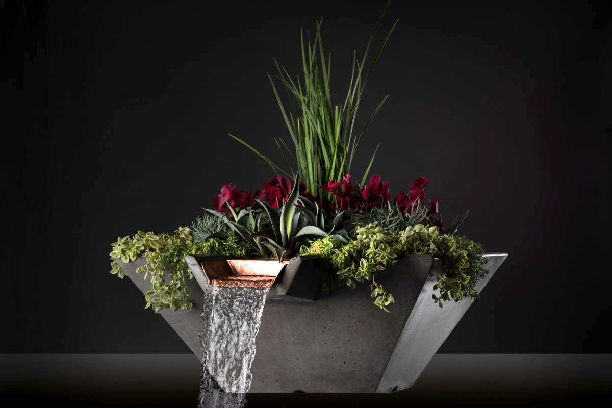Cascade Water Planter Bowl | Concrete Products | Slick Rock Concrete